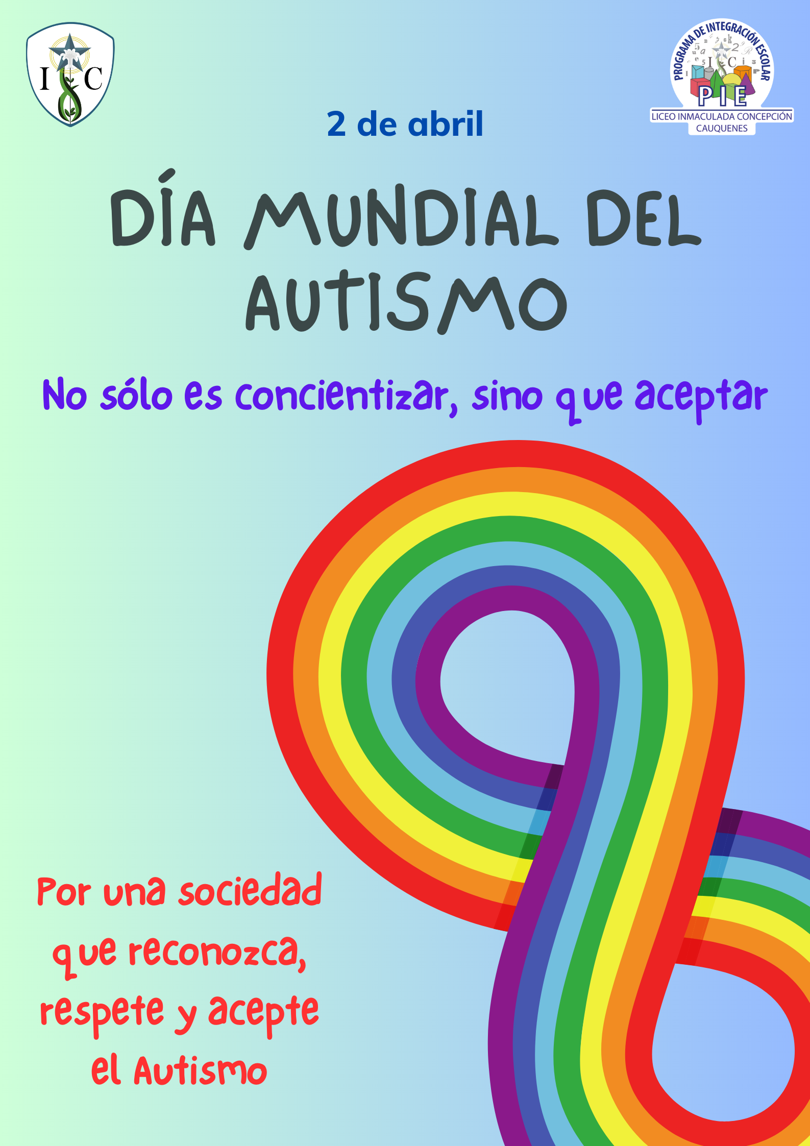 DÍA MUNDIAL DEL AUTISMO - PROGRAMA DE INTEGRACIÓN ESCOLAR LICC - LBICC